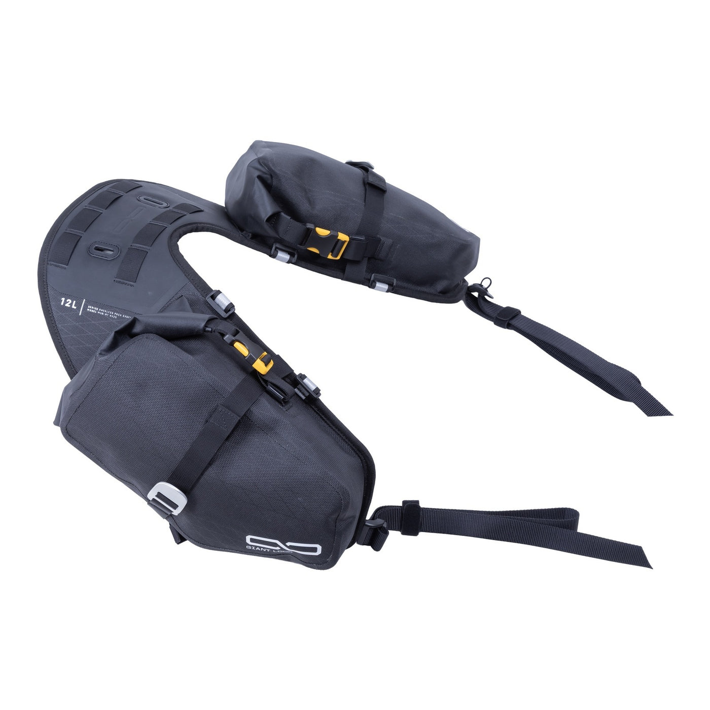 Giant Loop Mojavi Saddlebag '26 - Black (12L) — Star Cycle Gear