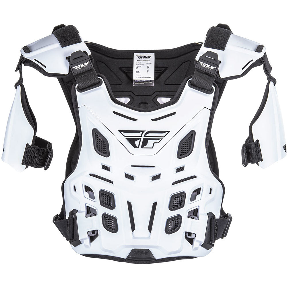 Fly Racing Revel Offroad Roost Motorcycle Adult Guard - White — Star ...